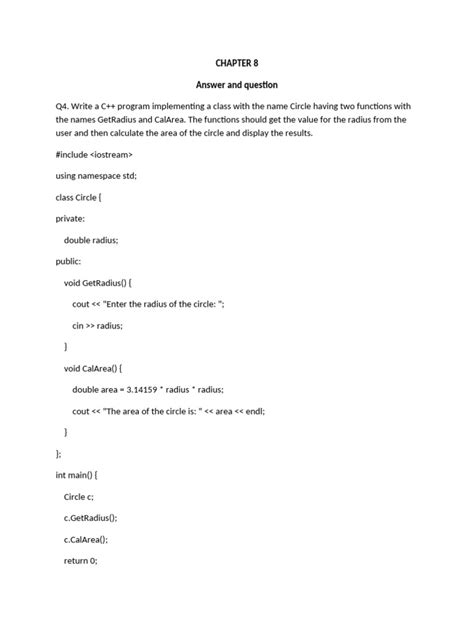 2nd Year Computer Science Exercise Pdf