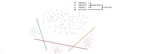 Illustrations Of Max Margin Using Linear Classifier Green Red And