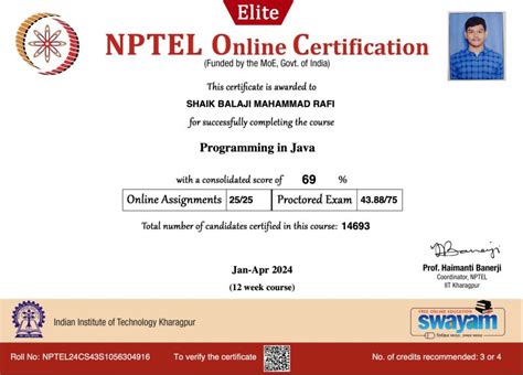 dataanalyst javaprogramming nptelgraduate rafi s b m
