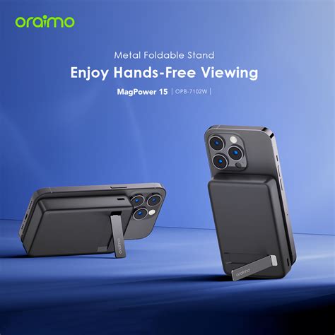 Jual Oraimo Powerbank Magsafe Wireless Charging Opb W Kapasitas Nyata Mah Nirkabel