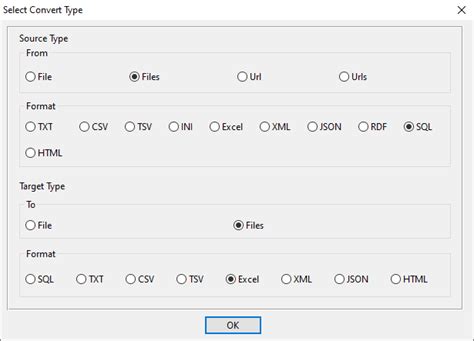 Batch Convert Sql Files To Excel Files