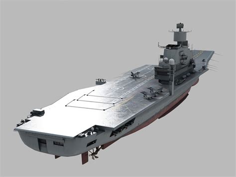 Ins Vikramaditya Aircraft Carrier 3d Model By Mermodels