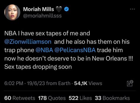 Mills Breaking Zion Williamson Sex Tapes Will Been Released After He