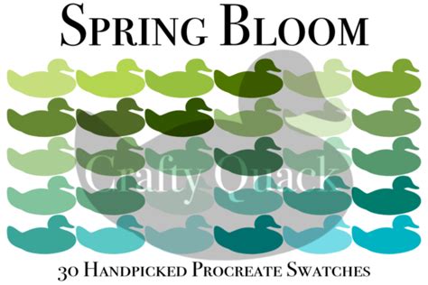 Spring Bloom Procreate Color Swatches Graphic By HowdyHowdyDesigns Creative Fabrica