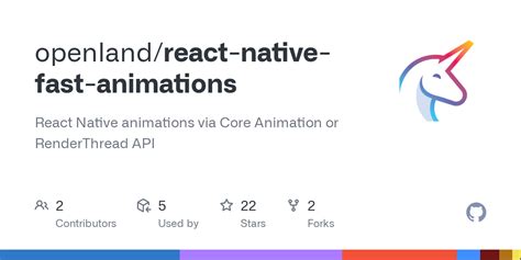 Github Openlandreact Native Fast Animations React Native Animations Via Core Animation Or