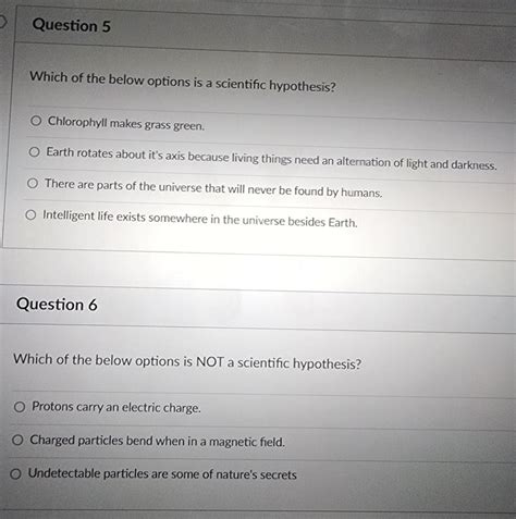 Solved For A Scientific Hypothesis To Be Valid There Must Chegg Com