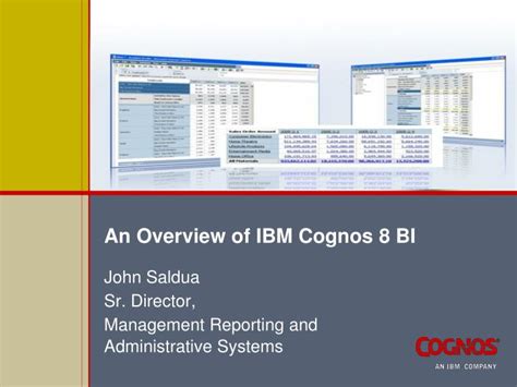 PPT An Overview Of IBM Cognos 8 BI PowerPoint Presentation Free Download ID 3314886