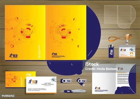 디지털 기술 회사에 대 한 폴더 템플릿 디자인입니다 편지지 블루 레드 비즈니스 또는 작업 프로 모션 사용 하는 사람들 커뮤니티 친구 프레 젠 테이 션 디자인의 요소 개체