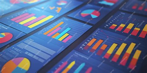 Premium Photo Business Presentation Background With Charts Graphs And Corporate Statistics