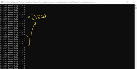 C Writing Data Capture Program That Captures Data Sent To Tm U950