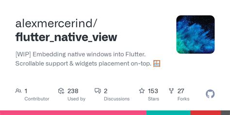 Github Alexmercerind Flutter Native View Wip Embedding Native Windows Into Flutter