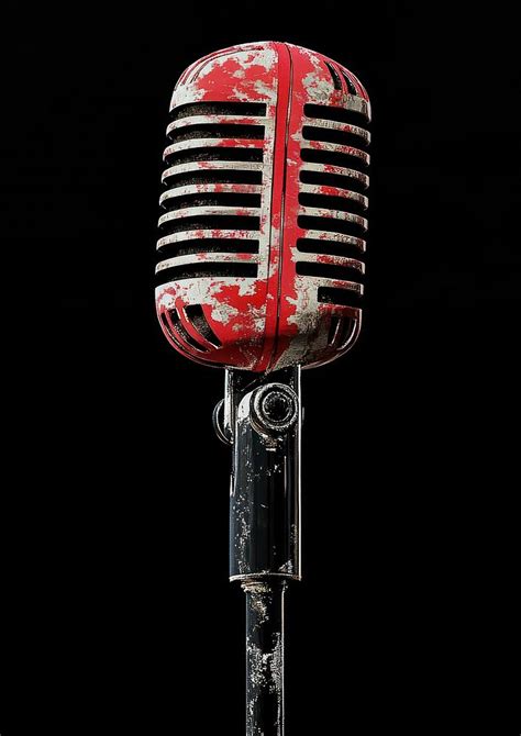 A Microphone Texture Black Style Free Photo Illustration Rawpixel