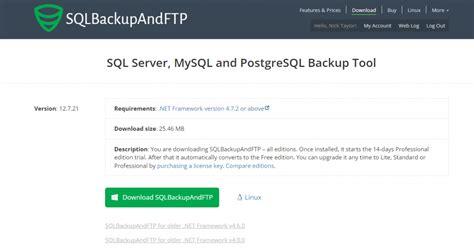 Installation Sqlbackupandftp Documentation