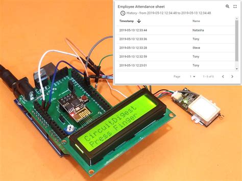 Biometric Attendance System Circuit Diagram Circuit Diagram