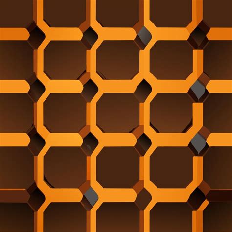 Premium Vector Seamless 3d Hexagonal Pattern Background Design