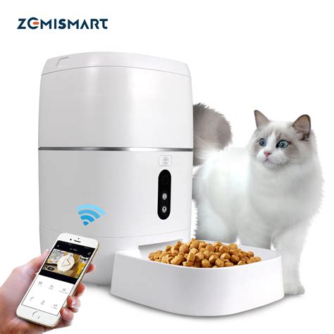 Zemismart 6L Tuya WiFi Smart Pet Feeder with HD Night Vision Video Food ...