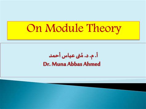 pdf lectures on module theory