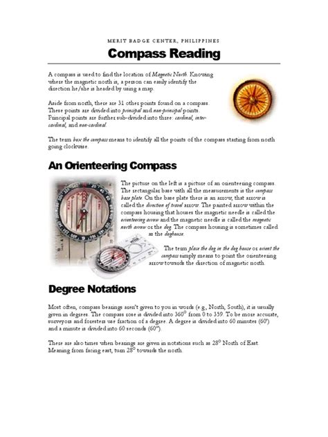 Reading A Compass Degrees