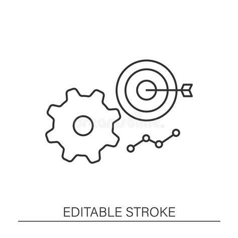 Accuracy Improved Line Icon Stock Vector Illustration Of Optimization Measurements 238563563