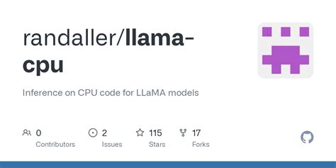 Github Randallerllama Cpu Inference On Cpu Code For Llama Models