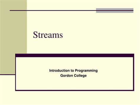 Ppt Streams Powerpoint Presentation Free Download Id4744896