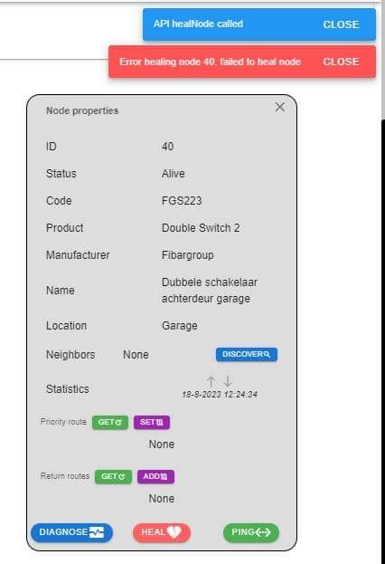 Zwave Js Ui Cant Heal And Discover Z Wave Home Assistant Community