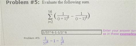 Solved Problem 5 Evaluate The Following