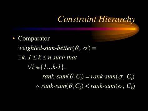 Ppt Solving Finite Domain Hierarchical Constraint Optimization