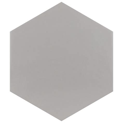 Hexatile Matte Gris 7 In X 8 In Porcelain Floor And Wall Tile