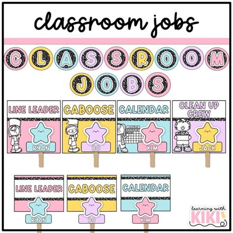 Composition Notebook Classroom Decor Classroom Jobs Kit Editable