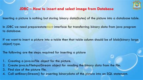 Lesson 15 Jdbc How To Insert And Select Image From Database Youtube