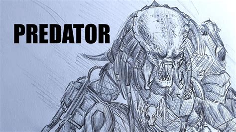 Predator Speed Draw Art YouTube