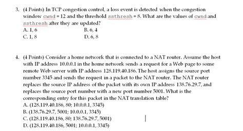 Solved Points In TCP Congestion Control A Loss Chegg