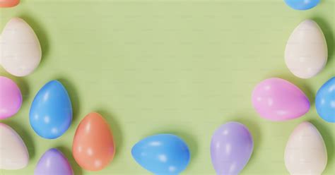 파스텔 색 계란이 있는 녹색 배경 사진 Unsplash의 벽지 이미지