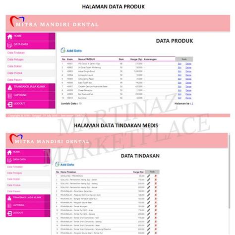 Jual Aplikasi Sistem Informasi Klinik Gigi Dan Apotek Dengan Php Dan Mysql Kab Tangerang