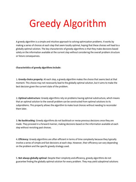 Greedy Algorithm Pdf Theoretical Computer Science Business