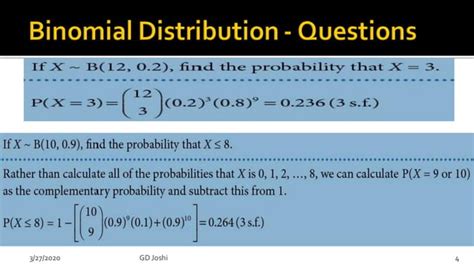 Binomial Distribution PDF Physics Science