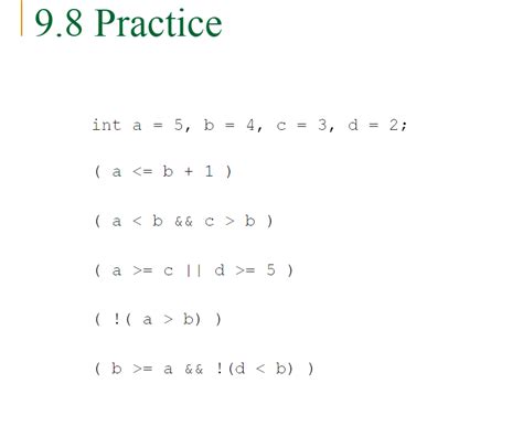 Solved Practice Int A B C D A