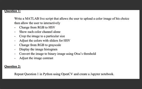 Solved Question Write A Matlab Live Script That Allows The