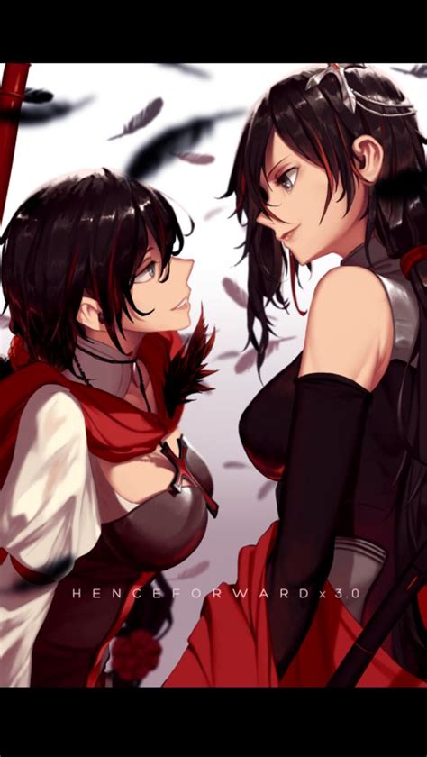Ruby Rose Meeting Her Older Self Rwby Rwby Rwby Rose Rwby Anime