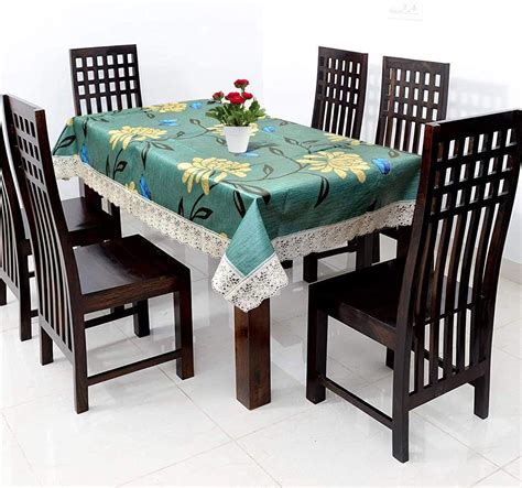 Buy Kuber Industries Floral Print Dining Table Cover 6 Seater Exclusive