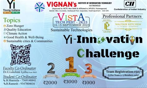 Benarjee D On Linkedin Connections Yi Engineersday Techfest Vista