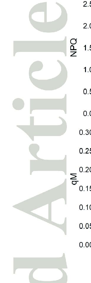 Measured Symbols And Simulated Lines Stern Volmer Npq Coefficient Download Scientific