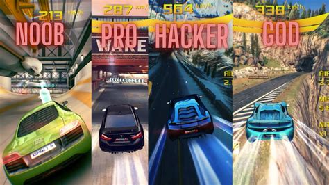 Asphalt 8 Noob Vs Pro Vs Hacker Vs God YouTube