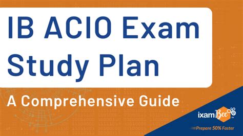 IB ACIO Week Wise Study Plan
