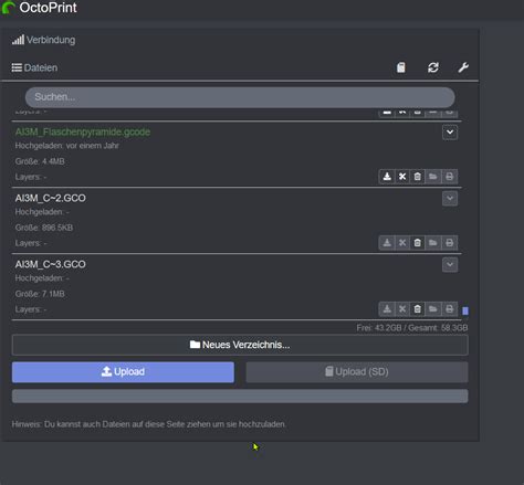 gcode files without metadata could not be deleted get help