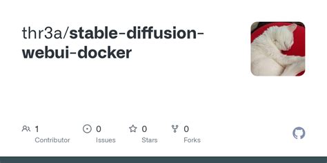 GitHub Thr A Stable Diffusion Webui Docker