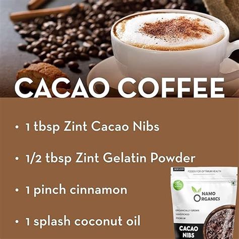 Namo Organics Cacao Nibs 200g Unsweetened Vegan Superfood Gluten