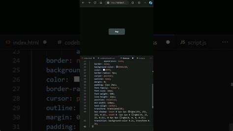 Day 009 🤯 Micro Css Pay Button Animation Livecoding Webdevelopment Coding Frontend