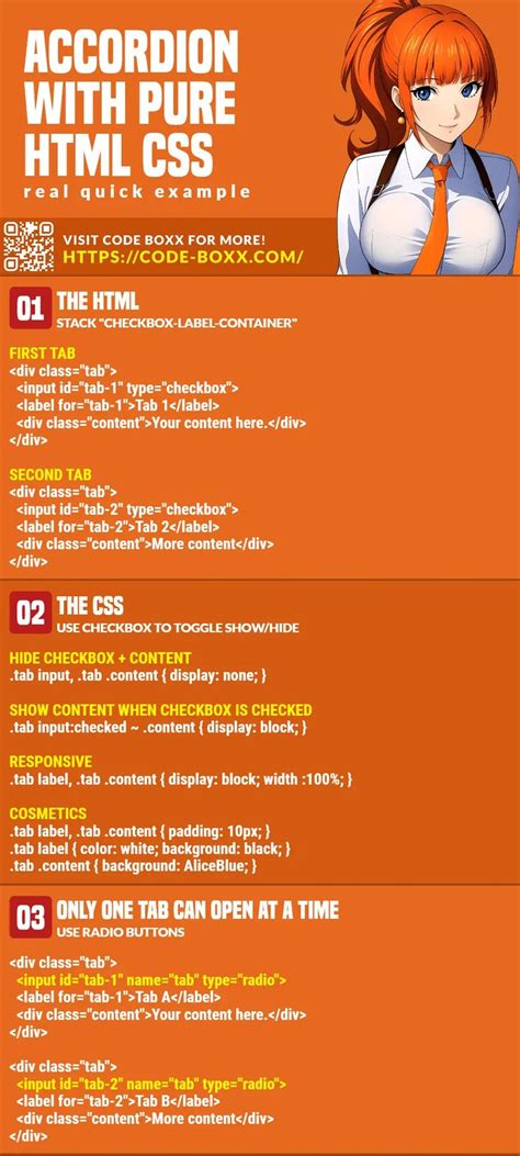 An Orange And White Poster With The Words Simple Horizontal Html List